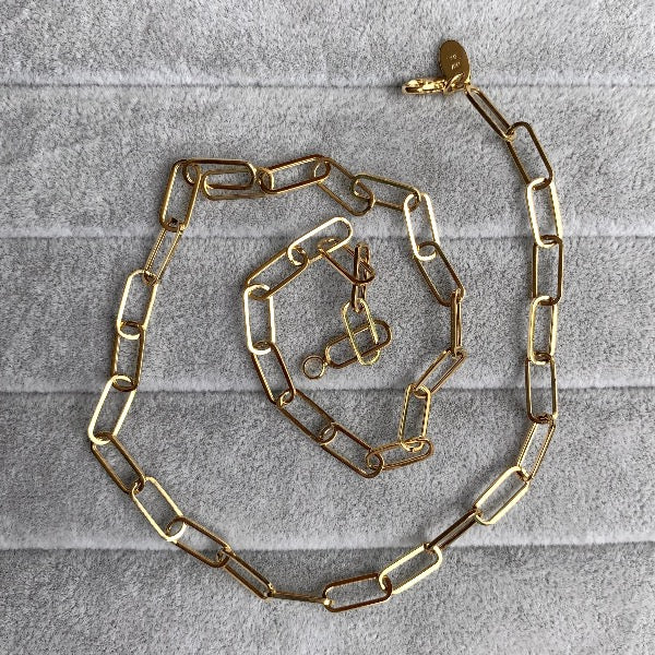 Lara | Extra Fine Paperclip Chain | King + Curated | Beacon, NY